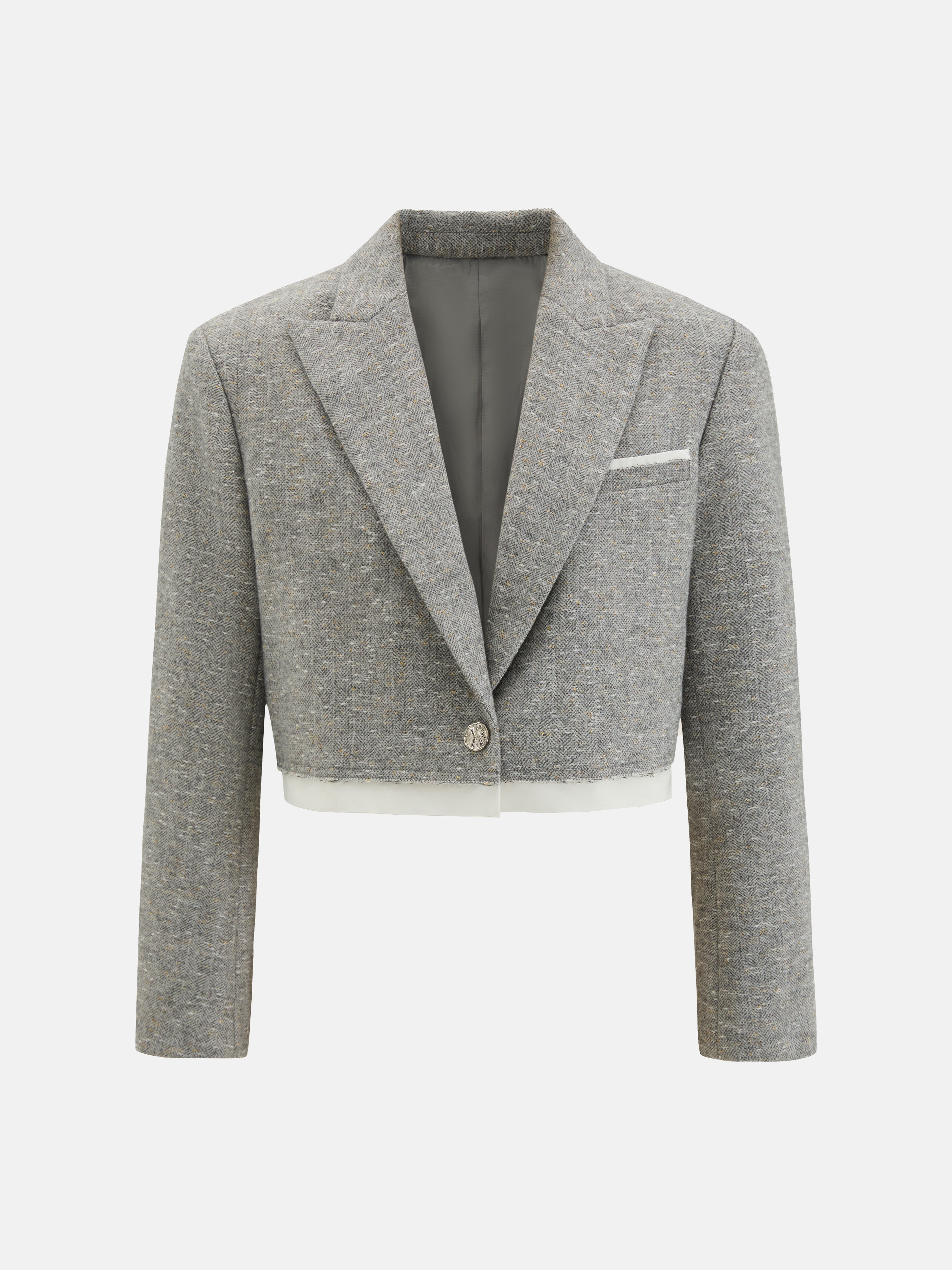 Cropped Blazer and Midi Skirt Set – SELVANE